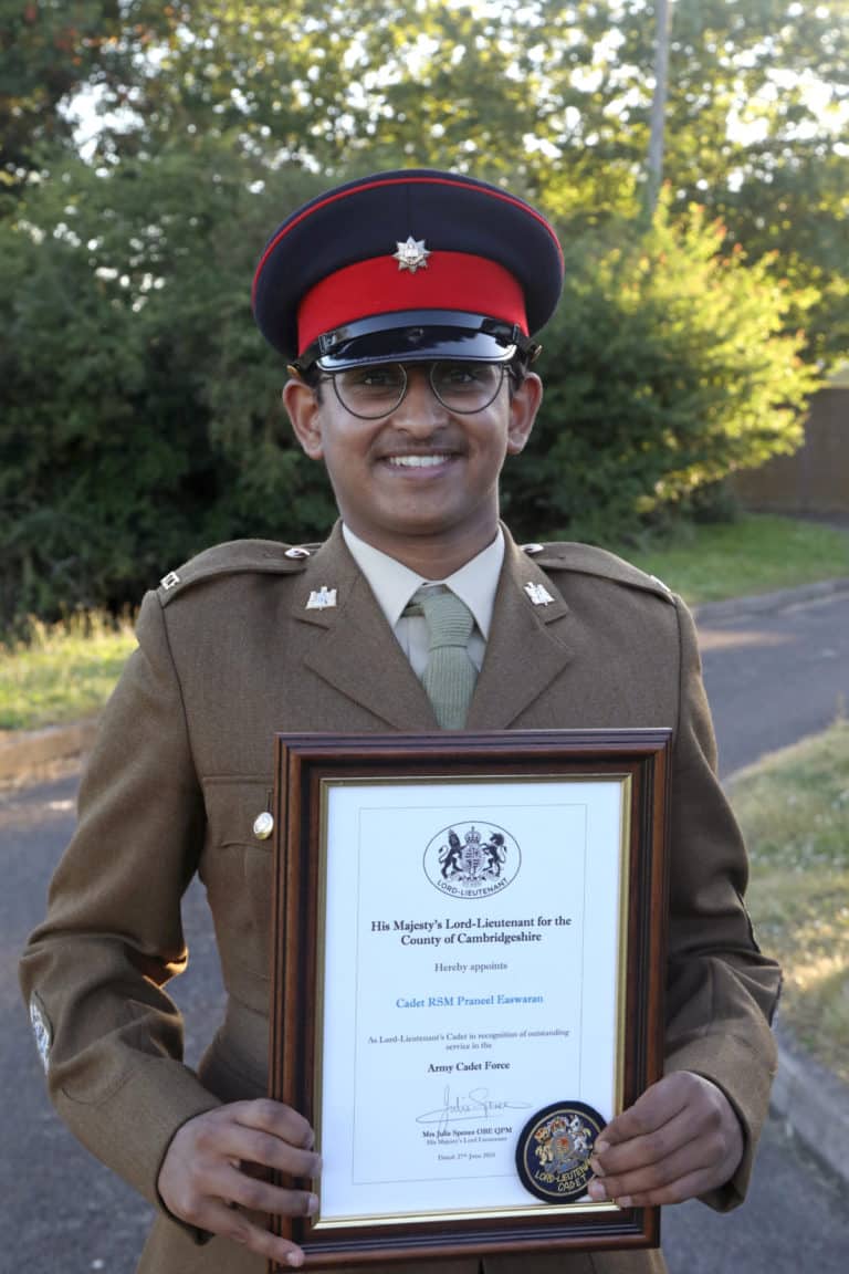 Lord-Lieutenant’s Cadets – The Lieutenancy of Cambridgeshire